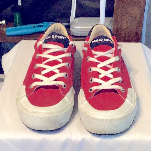 Polo Ralph Lauren | Shoes | Red Polo Sport Sz7 | Poshmark